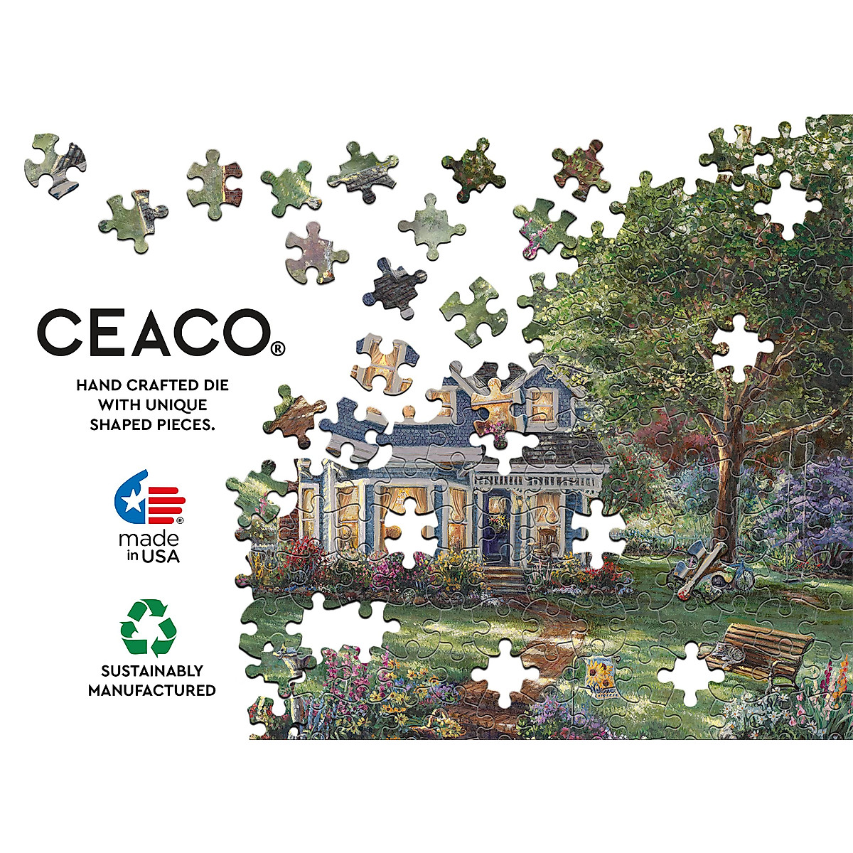 Ceaco - Thomas Kinkade - Inspirations - Springtime Memories - 300 Piece Jigsaw Puzzle