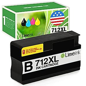 Limeink Compatible Ink Cartridges Replacement for HP 712 Ink Cartridges 712XL Ink for HP for DesignJet T650 T630 T230 T210 Studio Plotter Printers (1 Black)