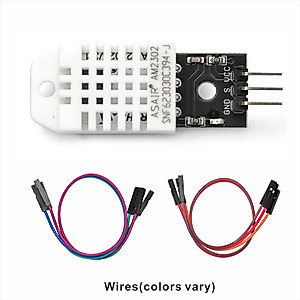 Gowoops 2pcs DHT22/AM2302 Digital Humidity and Temperature Sensor Module for Arduino Raspberry Pi, Temp Humidity Gauge Monitor Electronic Practice DIY Replace SHT11 SHT15