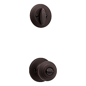 Kwikset 690 Cove Entry Knob and Single Cylinder Deadbolt Combo Pack in Venetian Bronze