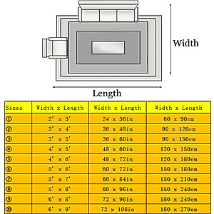 Christmas Theme with White Snowflakes Art Home Decor Rug, Red and Black Plaid Machine Washable Area Rugs, with Anti-Slip Backing Indoor Carpet for Living Room Bedroom Study Dining Room-3' x 4'