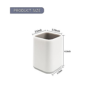 ZUFECY Pen Holder Stand for Desk, Scandinavian Design Desk Organizer Makeup Brush Holder for School, Home, Office (Gray)