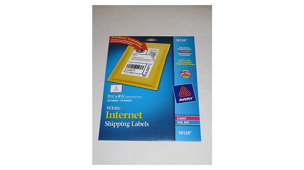 Avery 5.5x8.5 Printable Shipping Labels - TrueBlock Tech