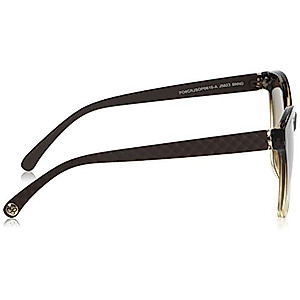 Jessica Simpson Womens J5823 Quilted Rectangular Sunglasses With Uv400 Protection. Glam Gifts For Her, 57.8 Mm, Brown & Nude, 57.8 Mm US