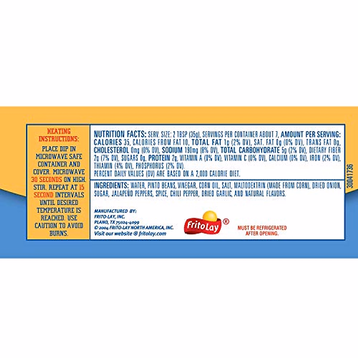 Fritos, Bean Dip Straight Pack, 9 Ounce (Pack of 4)