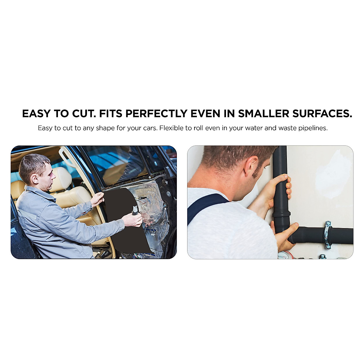 Soundproofing Material Mass Loaded Vinyl 1.1 Lb Soundproofing Wall Soundproof Floor Outdoor Sound Barrier MLV with Acoustic Noise Barrier for Sound Proof Door Ceiling Cars (1.1 Lb 100 Sq. Ft)