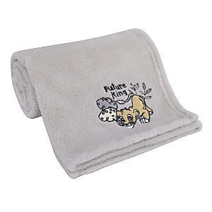 Disney Lion King Daddy's Little Cub Grey, White and Tan Simba and Nala 6 Piece Nursery Crib Bedding Set - Comforter, Two Fitted Crib Sheets, Crib Skirt, Blanket and Changing Pad Cover