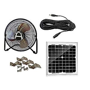 Western Harmonics Solar Powered 10 Watt Fan Kit