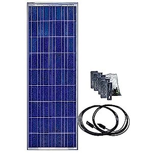 Samlex America (SSP-150-KIT) 150W Solar Panel Kit with Brackets and Connecting Wires