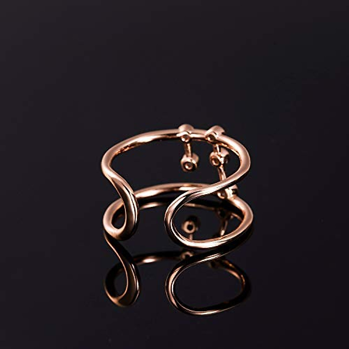 VIKI LYNN Taurus Zodiac Constellation Ring Sterling Silver Adjustable Horoscope for Women