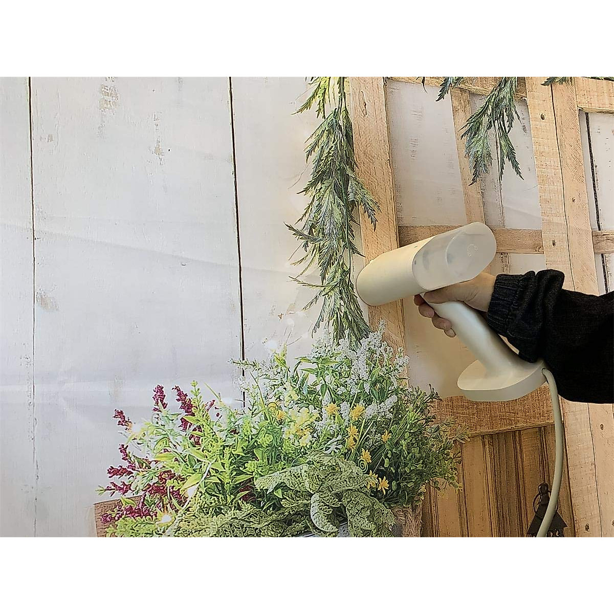 7x5ft Spring Easter Photography Backdrops Wood Barn Eggs Flowers Happy Easter Background for Photo