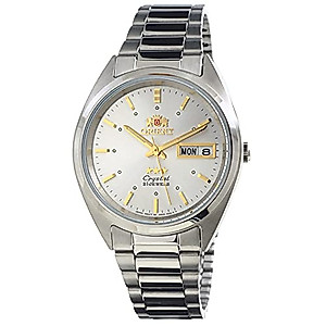 Orient TriStar Mens Classical Automatic Sunray Silver Dial Watch AB00005W