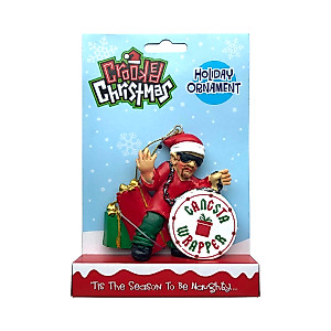 Streamline Imagined Gangsta Wrapper Crooked Christmas Ornament