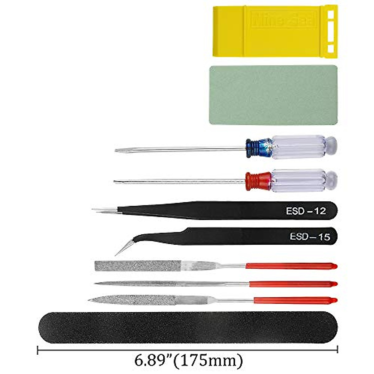 XINGYHENG 25Pcs Model Basic Tools Craft Set for Gundam Model Tools Kit with Plastic Box Model Assemble Car Hobby Model Building Repairing and Fixing DIY Craft Kit