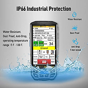 IDVisor Smart Plus ID Scanner - Drivers License and Passport Age Verification & Customer Management - Extra Large 5" LCD Screen, Charger Cradle, Hand Strap, Spare Battery & More