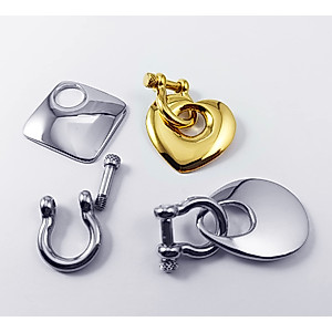 DEWGEM Dangle Ear Gauges Hangers for Ear Tunnels Ear Weights Replace Tapers and Spirals Ear Stretching Kits Dangle Gauges Ear Plugs for Women Size 6G(Silver & Teardrop)