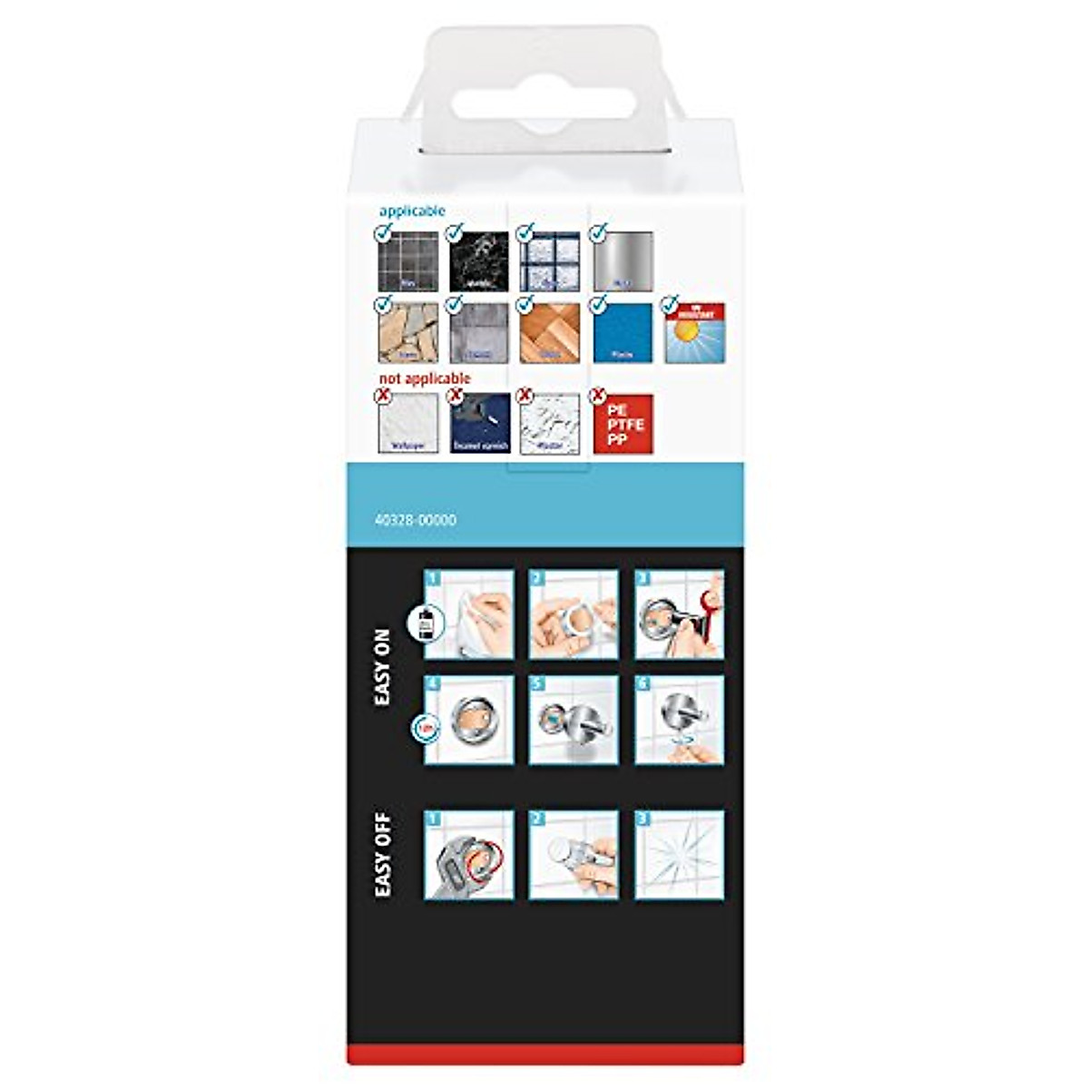 tesa Smooz No Drill, Wall Mounted Spare Bathroom Toilet Roll Holder, Chrome-Plated Metal, Removable Adhesive Glue Technology