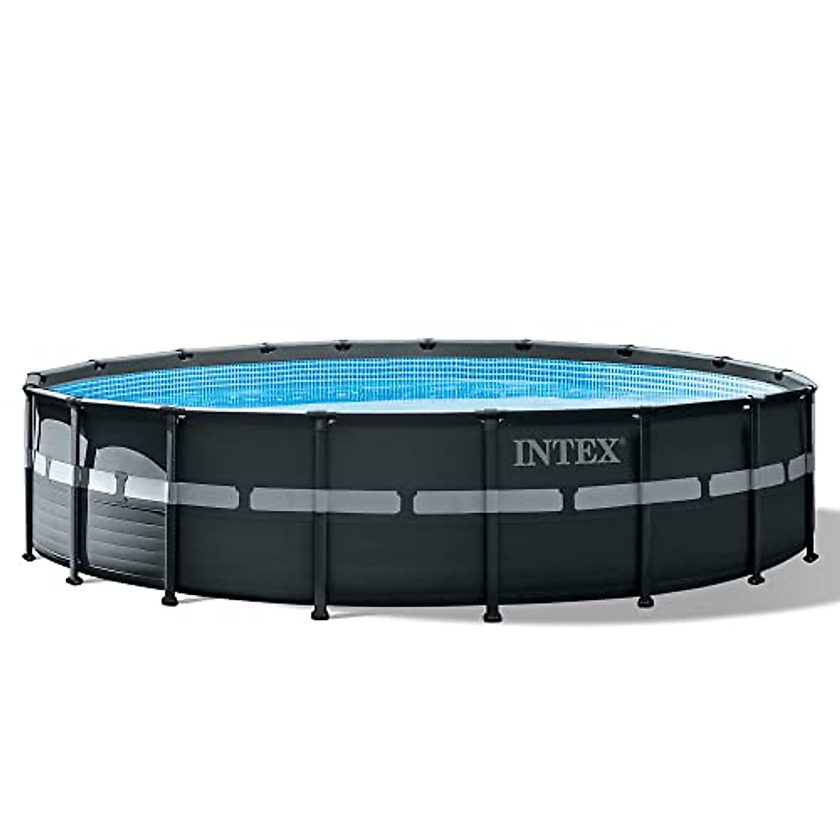 Intex Ultra XTR Frame 18' x 52" Above Ground Swimming Pool with Sand Filter Pump, Ladder, Cover, & Maintenance Accessory Kit with Vacuum and Skimmer