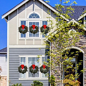 Syhood Christmas Wired Velvet Ribbon with Gold Edge Waterproof Velvet Decoration Ribbon Wrapping for Xmas Wreath Bows Floral Craft Ornaments (red, 2.5 Inch x 60 Yard)