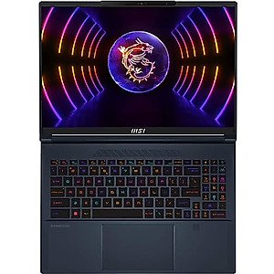 MSI 2023 Stealth 16" 144hz FHD+ Gaming Laptop,13th Gen Intel Core i7-13620H, NVIDIA GeForce RTX 4070, 64GB DDR5 RAM, 4TB SSD, Thunderbolt 4, Windows 11, Blue