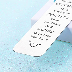 Inspirational Gifts for Women Men Graduation Gifts for Her Him Teens End of Year Student Gifts from Teacher Bulk Class of 2023 Graduates Gifts for Students Son Daughter from Mom Dad Bookmark for Her