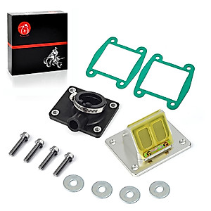 Intake Manifold Boot & Billet Aluminum Reed Valve For Yamaha Blaster 200 1988-2006 2XJ-13565-00-00 2HF-13610-01-00