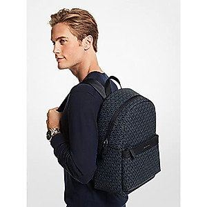 Michael Kors MENS Greyson Logo Backpack Bag (Admiral Blue)