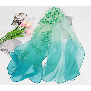 Acotavie 2 Pcs Scarfs for Women Lightweight Scarves Fashion Floral Print Shawls Holiday Gifts Scarf (A1)