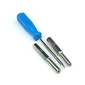 ATK253 3.8 mm & 4.5 security screwdriver game Bit tool set for Nintendo system and cartridge (Super, Conosle, games, NES cart, SNES, Gamecube, Gameboy, GBA, Sega Genesis, N64 games, boy) 3.8mm 4.5mm