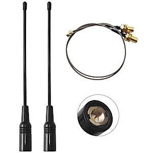 915MHz LoRa Antenna Omni 5dbi Gain SMA Male for ESP32 OLED Board + 15cm IPEX Extension Cable 2 Pcs