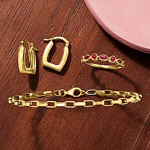 RS Pure by Ross-Simons 0.60 ct. t.w. Ruby Ring in 14kt Yellow Gold. Size 9