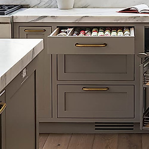 Yanxia 6 Pack 5" Center to Center Antique Brass Cabinet Handles - Classic Reflections Kitchen Hardware