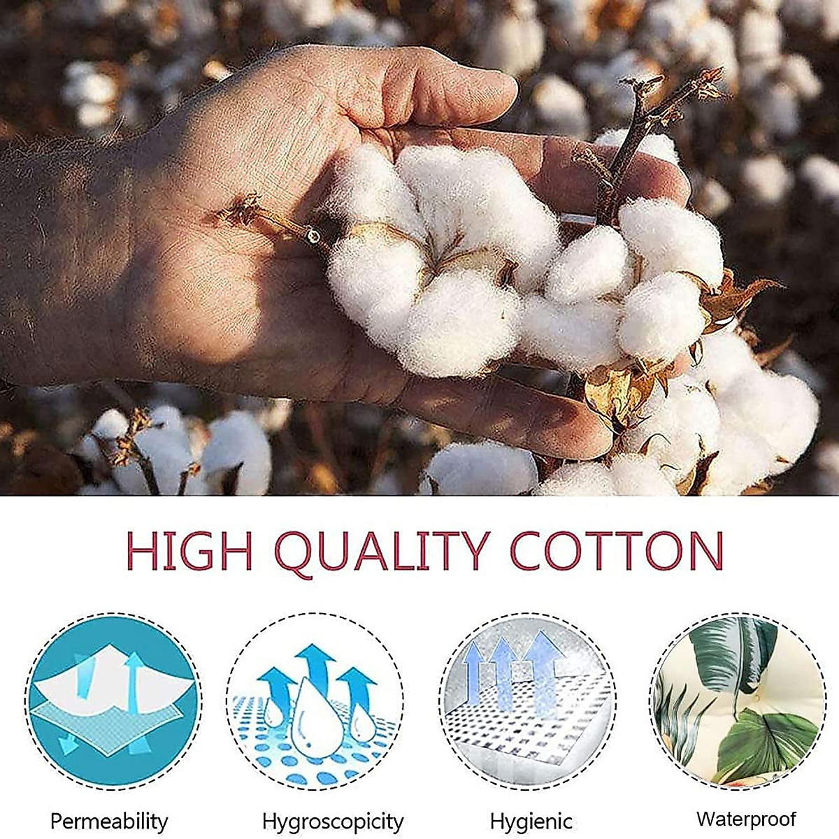 Srutirbo Rocking Chair Cushion Pad, Water Resistant Floral Printed Patio Chair Cushion for Adirondack Chair High Back Indoor Outdoor Soft Thickened Patio Chaise Lounger Cushion (C)