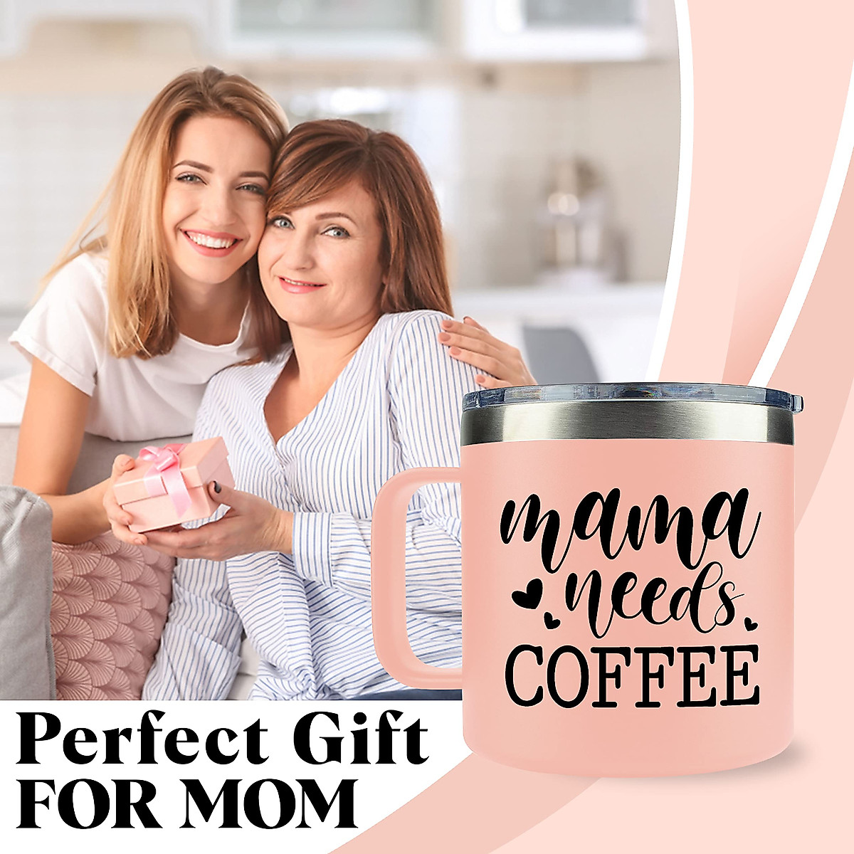 Christmas Gifts for Mom from Daughter, Son - Gifts for Mom from Daughter, Son - Mom Christmas Gifts Ideas - Mom Gifts from Daughter, Son - Mom Birthday Gifts for Mom, Mother Gifts - Mom Mug 14Oz