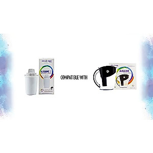 New Wave Enviro Products Alkaline Pitcher Filter Replacement Cartridge, Single Replacement, 64 Gallon Filter Life, White