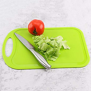 everd1487HH Nonslip Plastic Cutting Board Food Fruit Chopping Block Mat Kitchen Cook Supply with Hanging Hole Light Pink