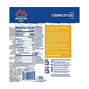 Mountain House Scrambled Eggs with Bacon | Freeze Dried Backpacking & Camping Food | Single Serving | Gluten-Free