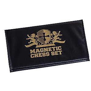 WE Games Magnetic Chess Set, Mini Travel Chess Board with Magnetic Pieces, Pocket Chess Set for On-the-Go Practice 2 Extra Queens and Blanks for Learning, Foldable Travel Chess Set for Adults and Kids