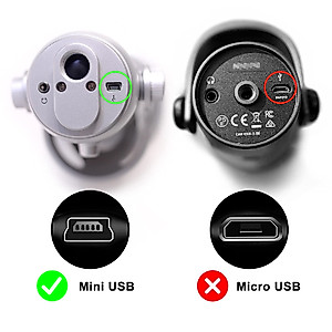 TPLTECH 10 Ft USB Cable for Blue Yeti USB Microphones, Blue Snowball iCE USB Mic, Blue Yeti USB Microphone Blackout Edition Mini B Power Cord