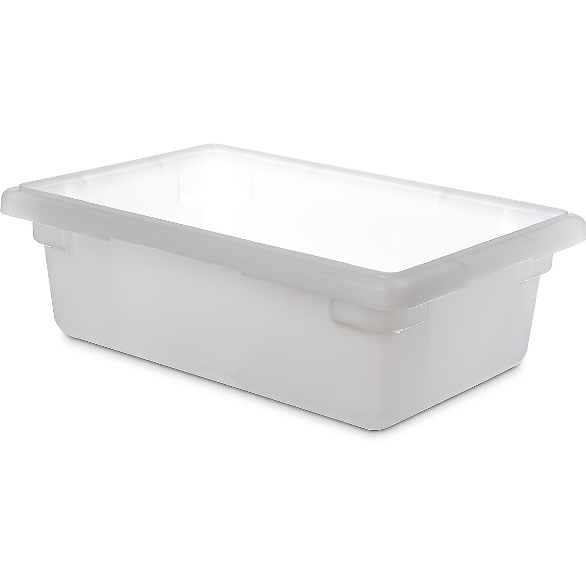 Carlisle FoodService Products Storplus Food Storage Container with Stackable Design for Catering, Buffets, Restaurants, Polyethylene (Pe), 3.5 Gallon, White, (Pack of 6)