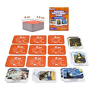Menique. Memory Matching Game. Famous Paintings Game. 35 Pairs to Match.