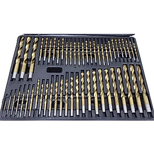 115pc Titanium Drill Bit Set w/ Index Case Number Letter Fractional $0 SHIPPING!