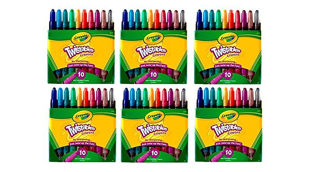 Crayola Twistables Crayons 10 Pack - Vibrant, Mess-Free Coloring