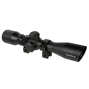 TRUGLO Compact 4x32mm Duplex Reticle Black Riflescope (TG8504BR)