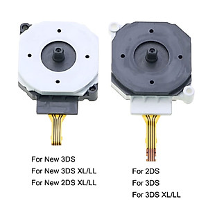 Replacement 3D Analog Joystick Button Repair for New 3DS New 2DS XL 3DS LL 3DS with Stick Cap (B)