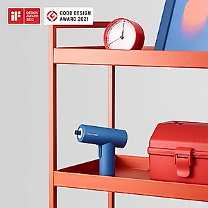 HOTO Cordless Screwdriver Set with Storage Bag, 3.6V Electric Screwdriver Rechargeable USB-C, 5 N.m Torque, 2000mAh Battery, LED Light & 10 Pcs Bits for Furniture/Electrical Repairs, Night Blue