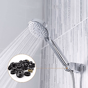 58-Pack Faucet Washer Assortment Kit Rubber Faucet Washers Flat and Beveled Faucet Washers Repair Kit with Brass Bibb Screws for Repairing Faucet Leak