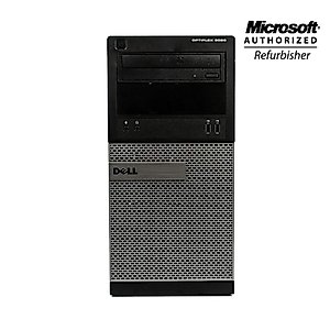 Dell Optiplex 3020 Tower Desktop Computer - Quad Core Intel i5 4570 3.2 GHz, 8GB RAM, 1TB SSD, DVD-ROM Drive, Keyboard, Mouse, WiFi, Windows 10 Professional (Renewed)