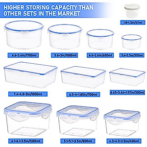 ZHOMA 28 PCS Food Storage Containers Set - Kitchen Sealed Jar with Lid Moisture-Proof Fresh-Keeping Box for Whole Grains