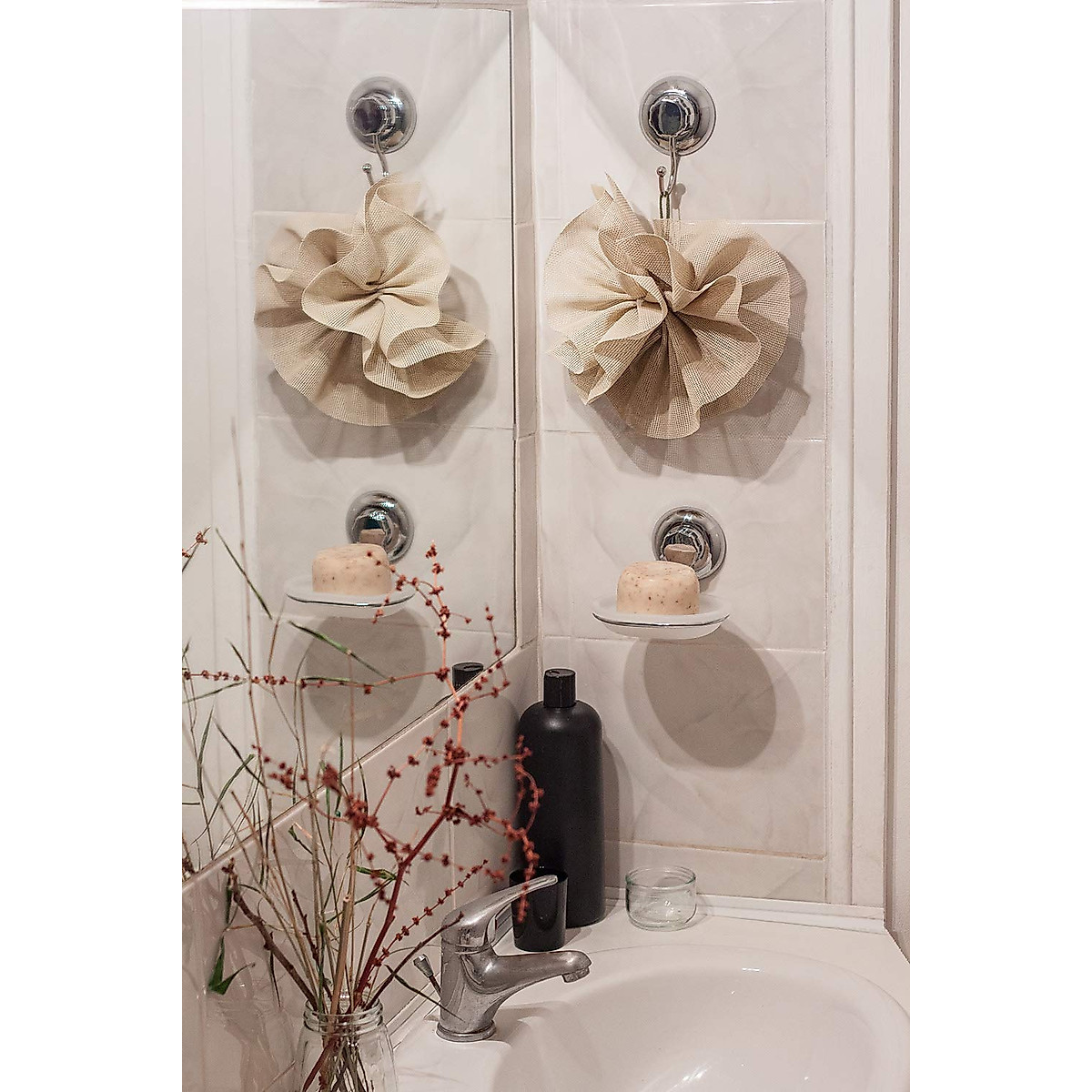 MaxHold No-Drilling/Suction Cup Single Robe Hook - Vaccum System - Stainless Steel Never Rust - for Bathroom & Kitchen Storage